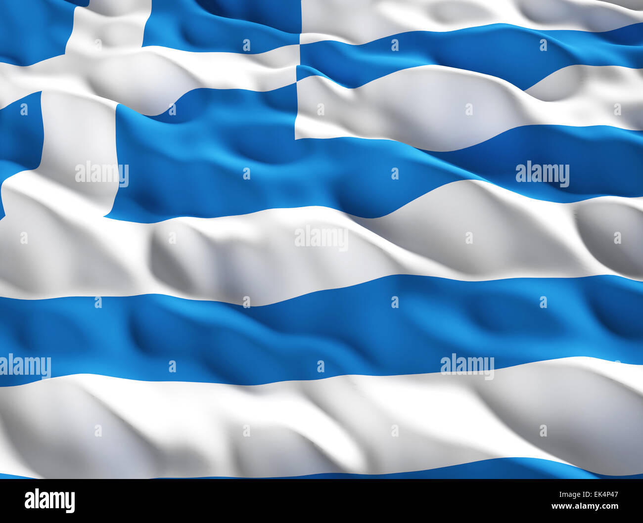 3d illustration of greek flag Stock Photo - Alamy