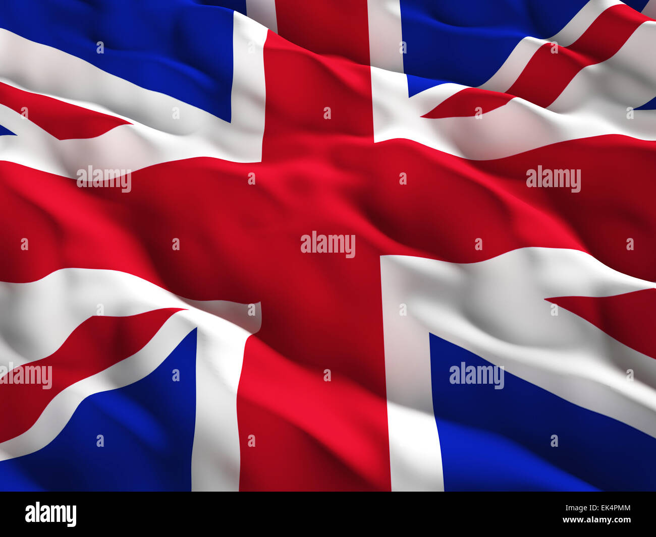 3d illustration of union jack flag Stock Photo - Alamy