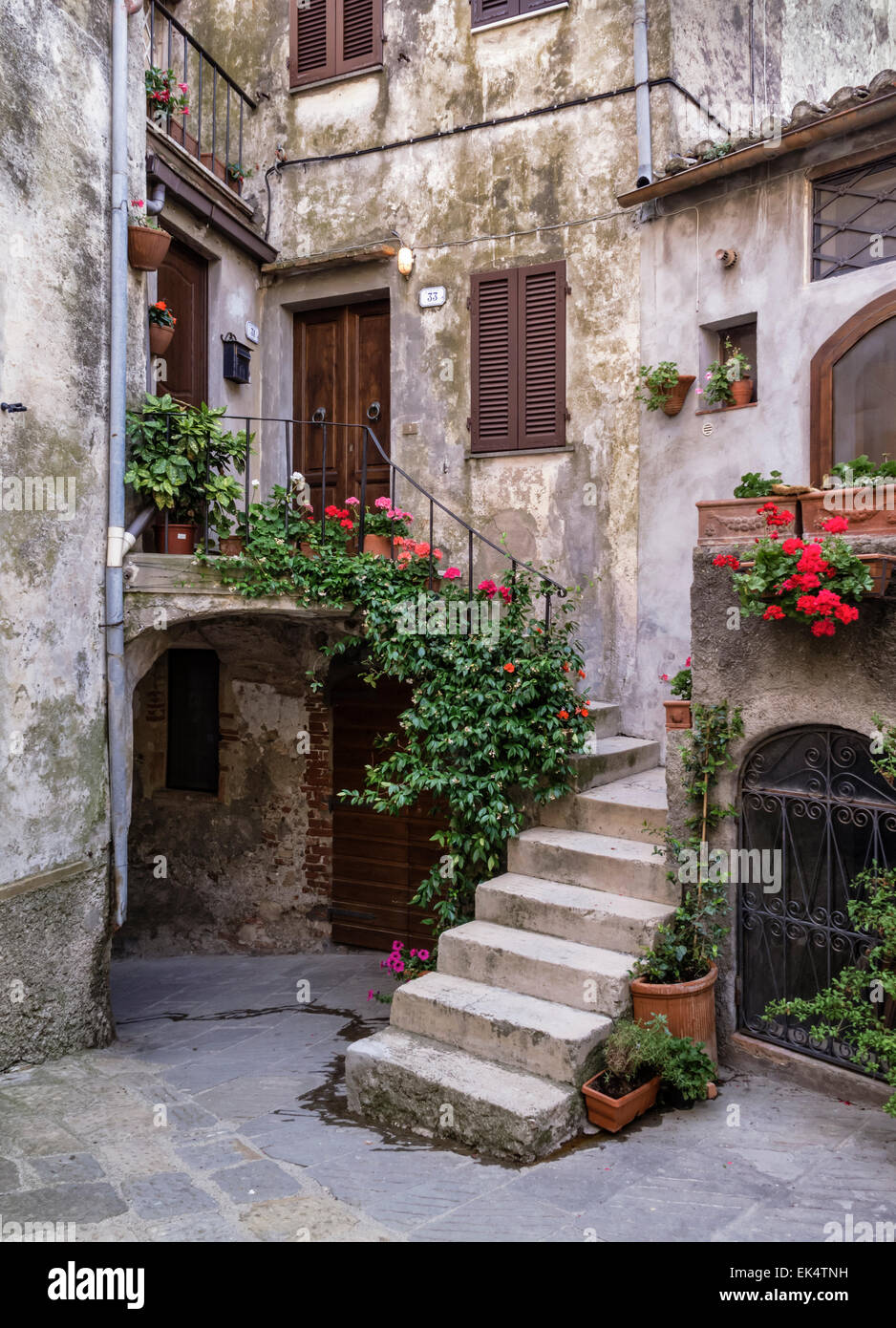 italy, tuscany, Capalbio (Grosseto Province), view of the old part of ...