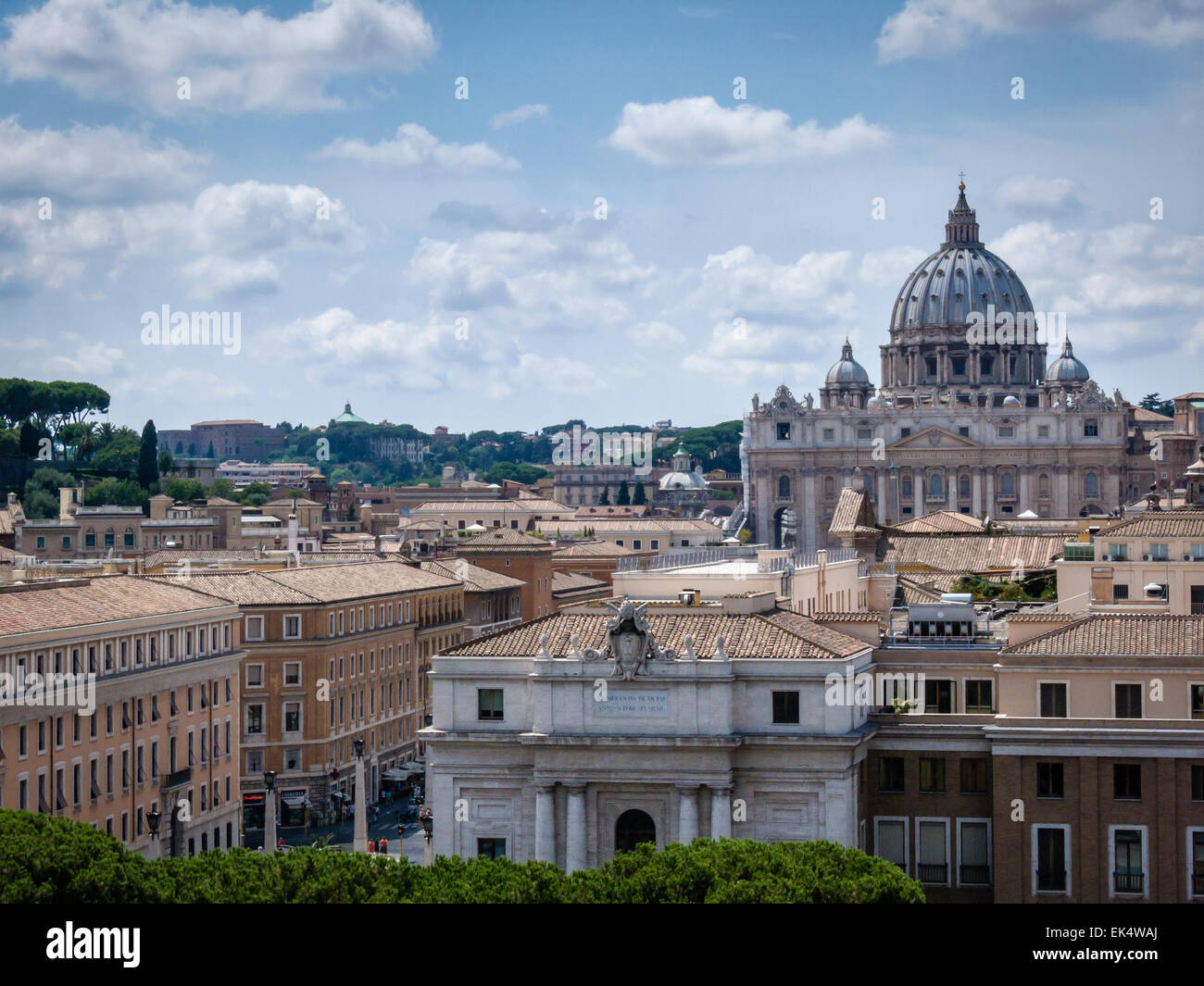 Italy, Rome, St. Peter's Cathedral dome Stock Photo - Alamy