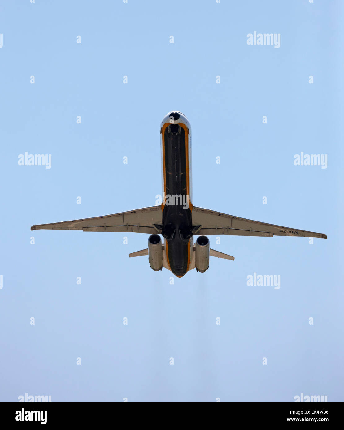 ITALY, Naples, international airport Capodichino, airplane take off ...