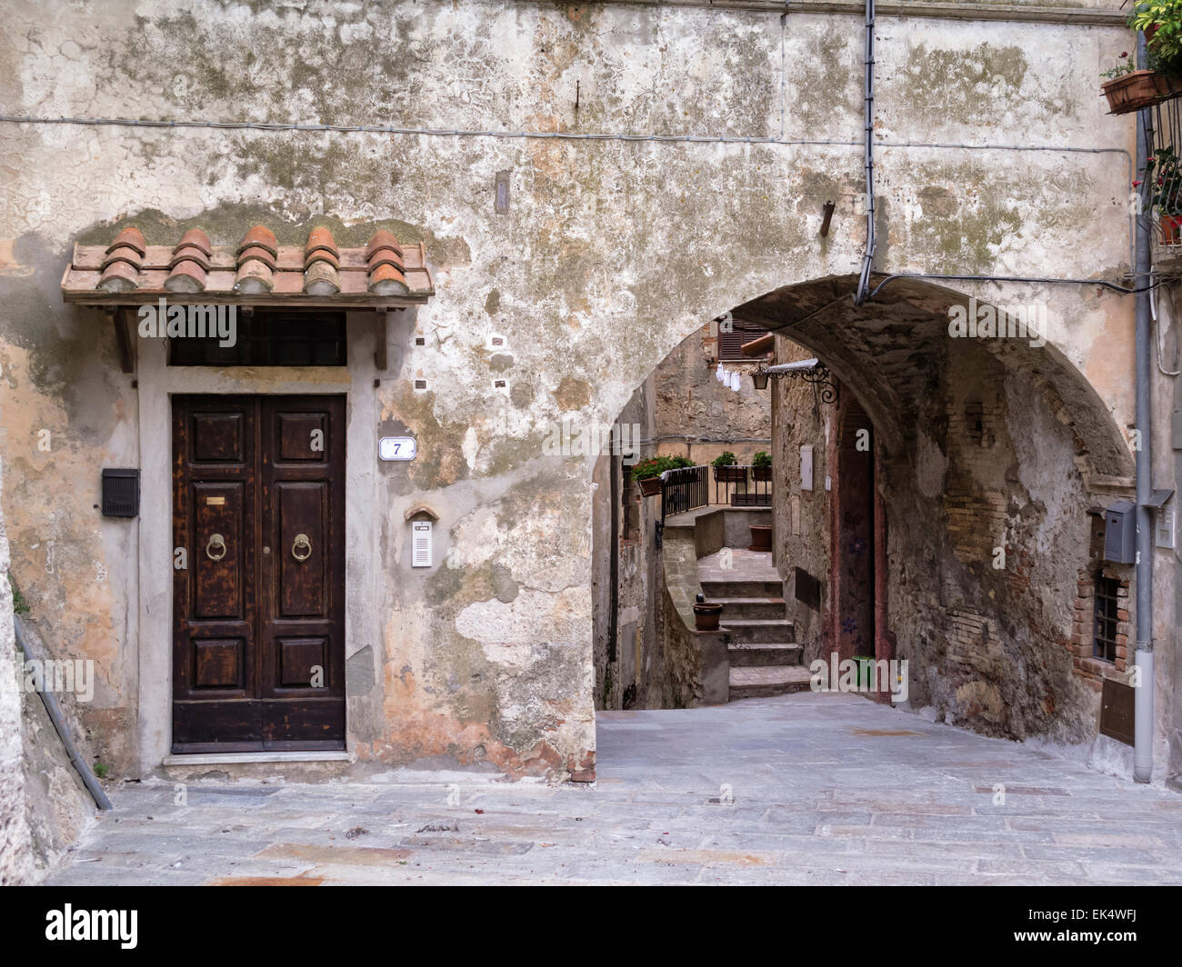 italy, tuscany, Capalbio (Grosseto Province), view of the old part of ...
