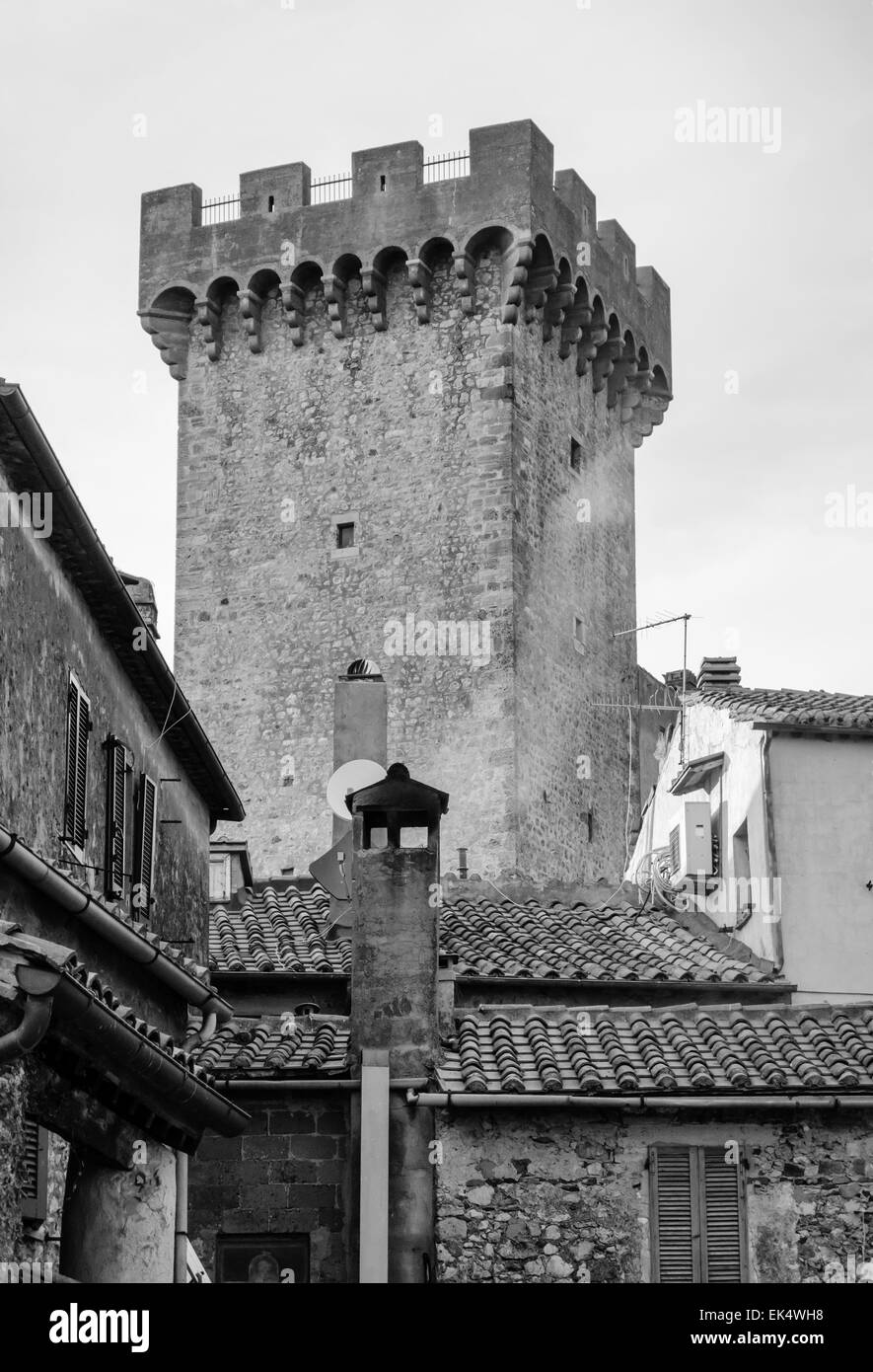 italy, tuscany, Capalbio (Grosseto Province), medieval tower Stock ...