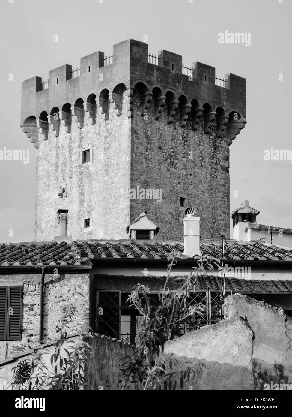 italy, tuscany, Capalbio (Grosseto Province), medieval tower Stock ...