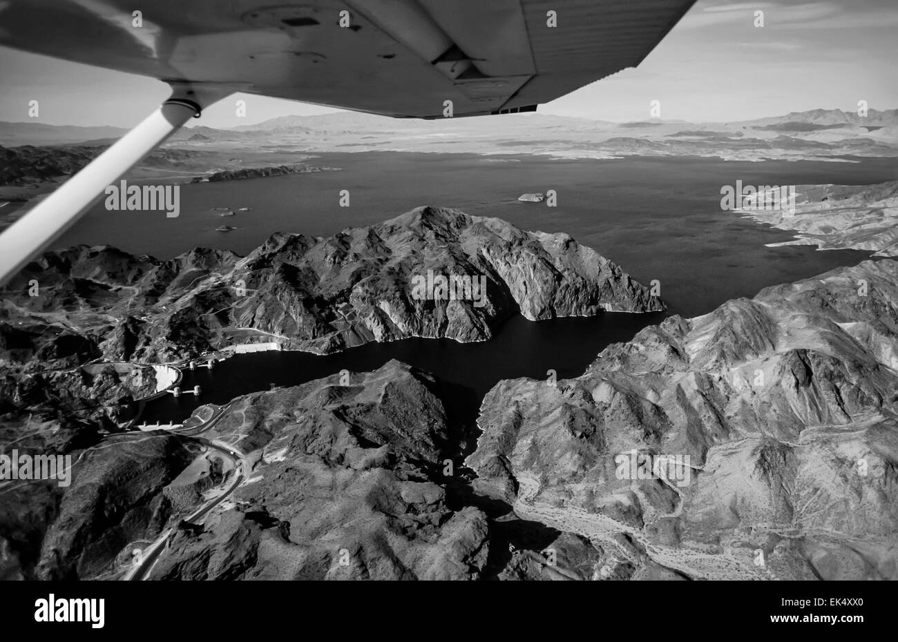 USA, Arizona, Death Valley, Lake Powell, aerial view (FILM SCAN Stock ...