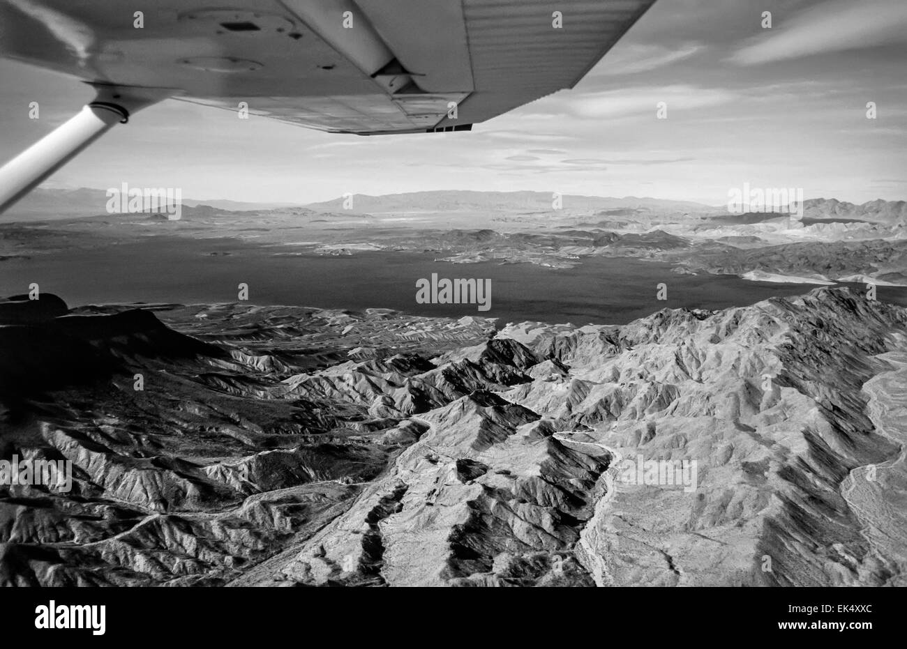 USA, Arizona, Death Valley, Lake Powell, aerial view (FILM SCAN Stock ...