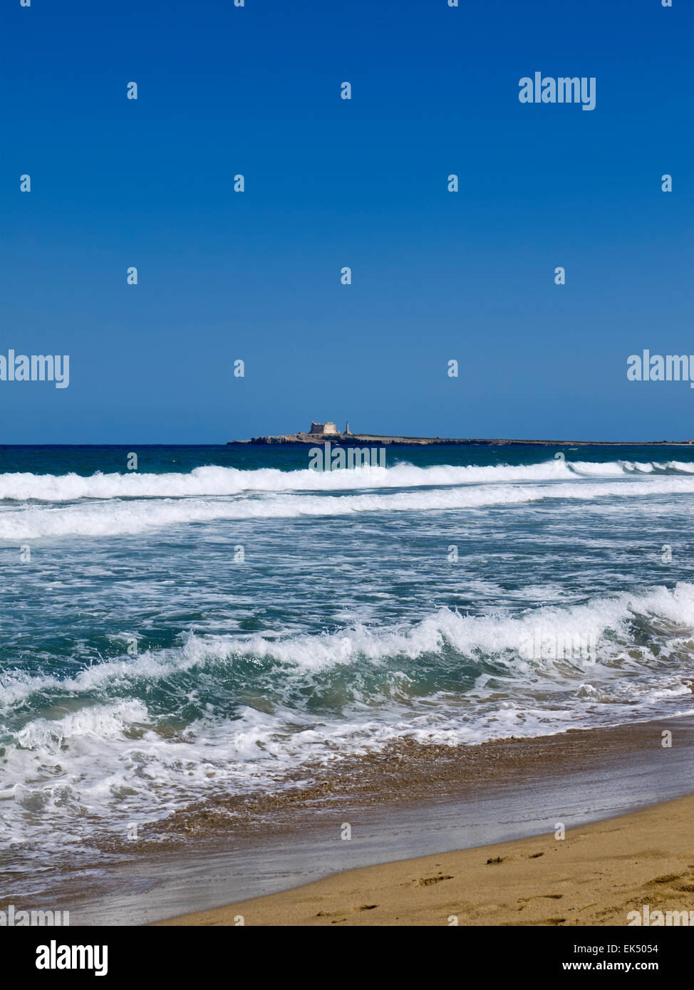 Italy, Sicily, Ionian sea, Portopalo di Capo Passero, view of Capo ...