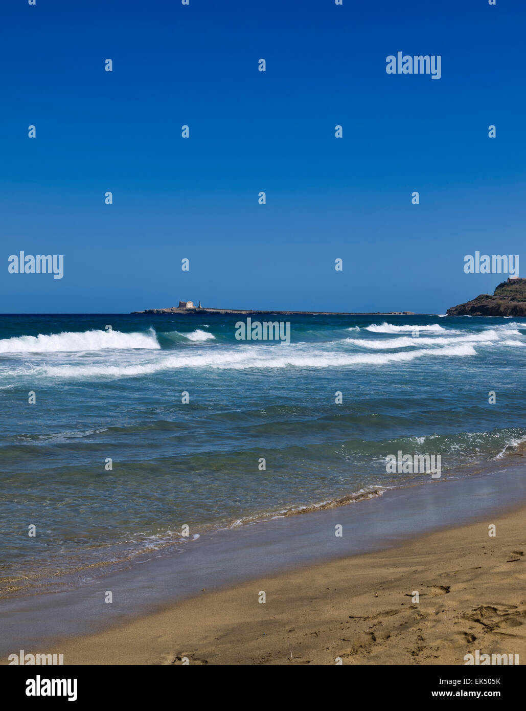 Italy, Sicily, Ionian sea, Portopalo di Capo Passero, view of Capo ...