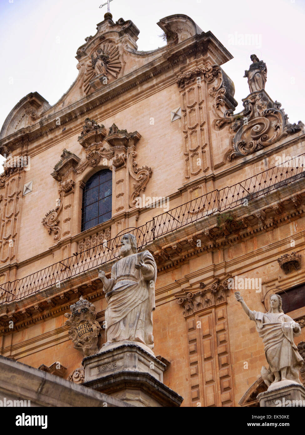 Italy, Sicily, Modica (Ragusa Province), St. Peter's Cathedral, baroque ...