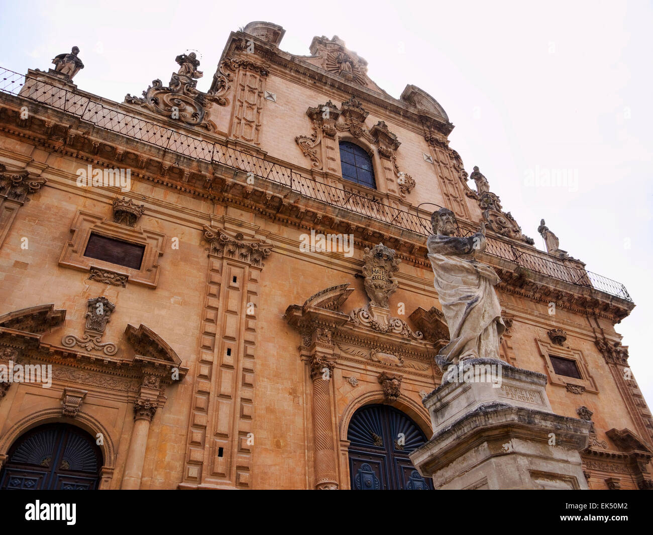 Italy, Sicily, Modica (Ragusa Province), St. Peter's Cathedral, baroque ...