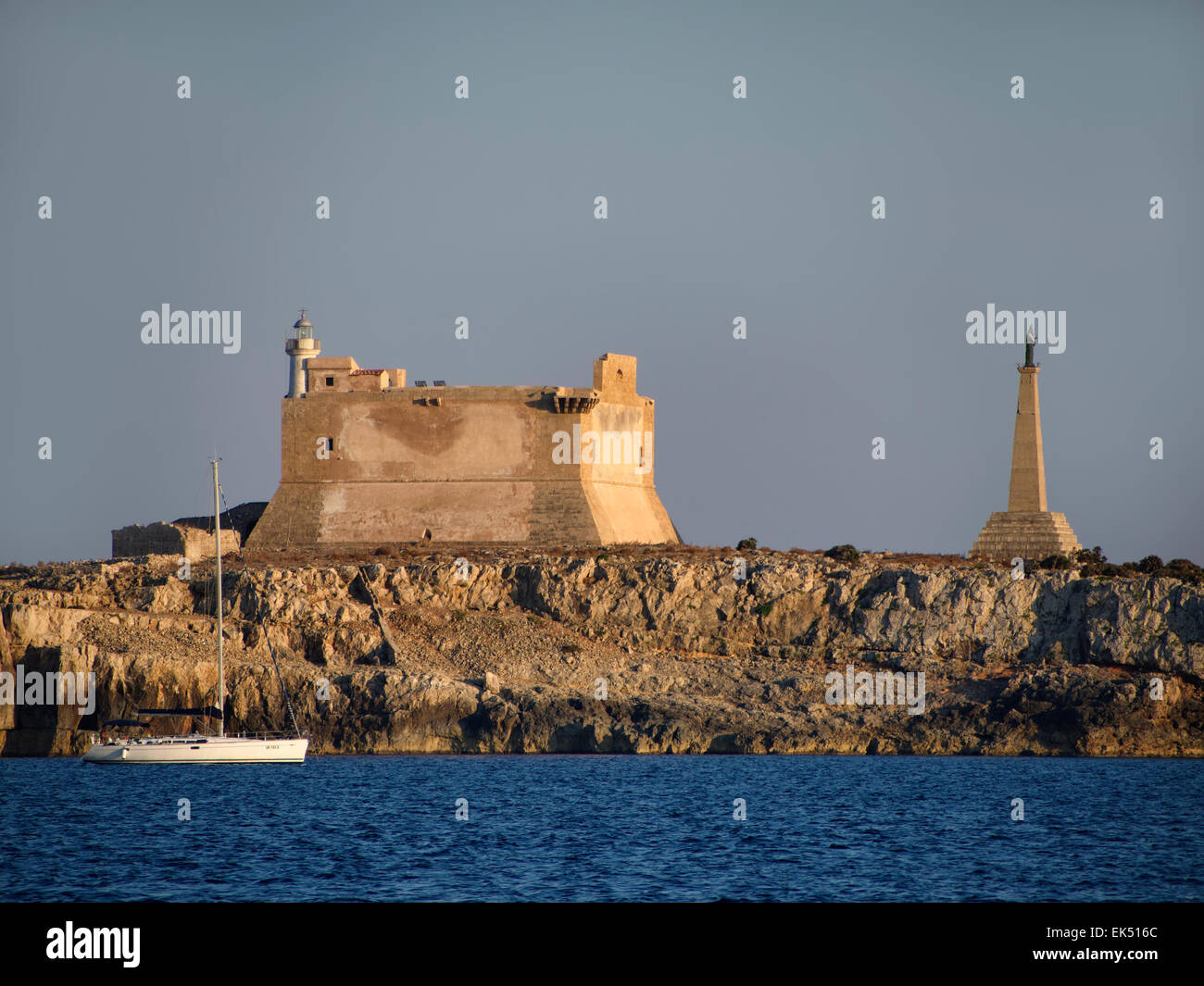 Italy, Sicily, Portopalo di Capo Passero (Siracusa Province), view of ...