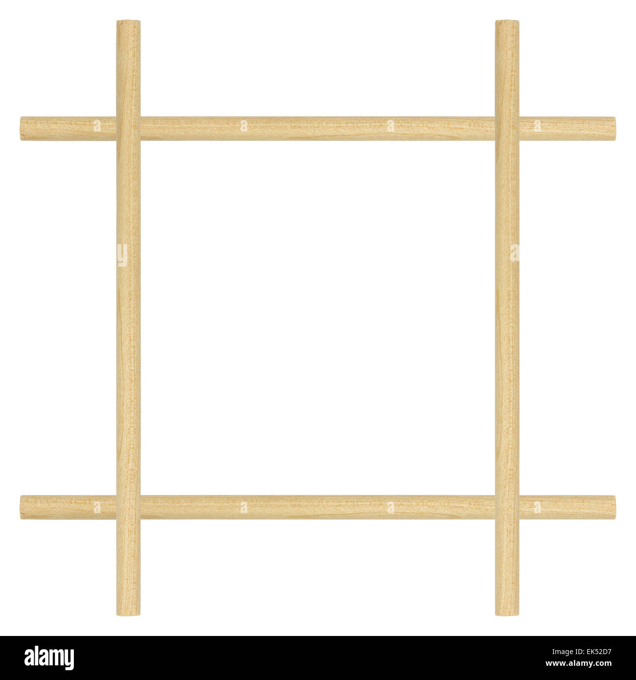 Bamboo stick white background Cut Out Stock Images & Pictures - Alamy