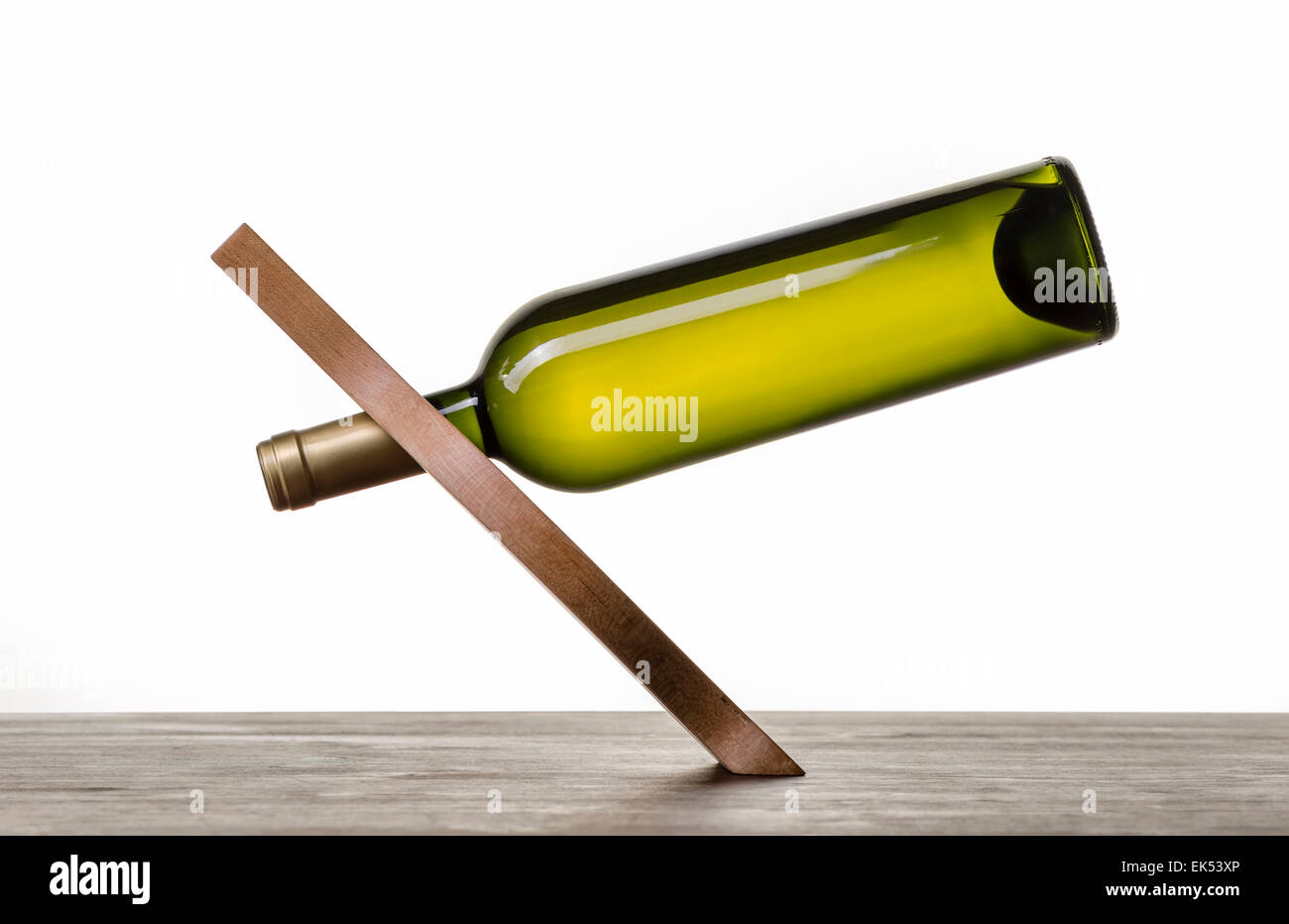 Italy, unlabeled bottle of white wine Stock Photo - Alamy