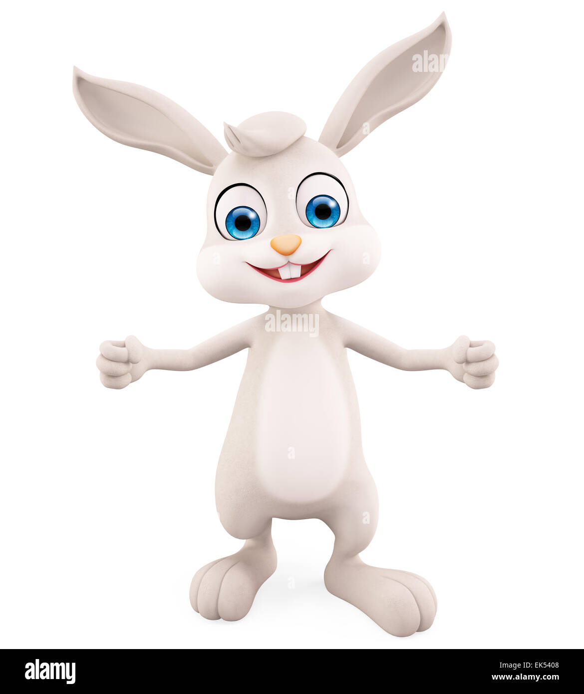 3d illustration of Easter Bunny with standing pose Stock Photo - Alamy