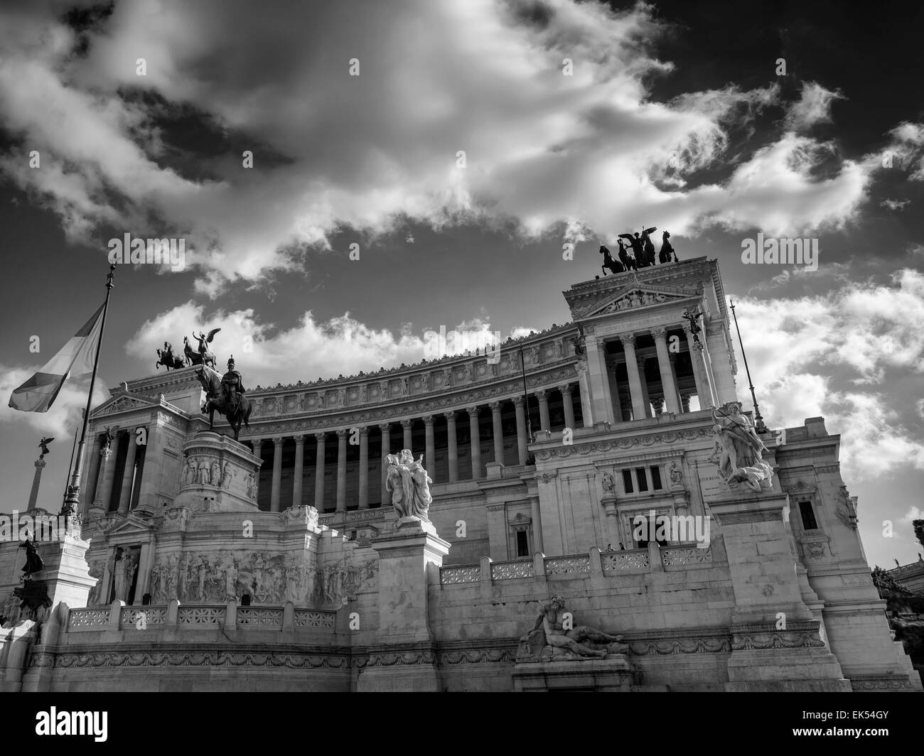 Italy, Rome, view of the Victorian Palace (Vittoriano Stock Photo - Alamy