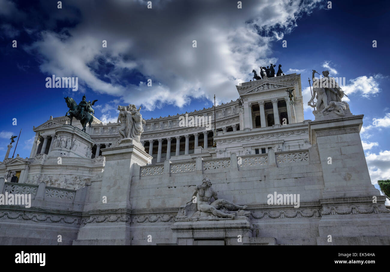 Italy, Rome, view of the Victorian Palace (Vittoriano Stock Photo - Alamy