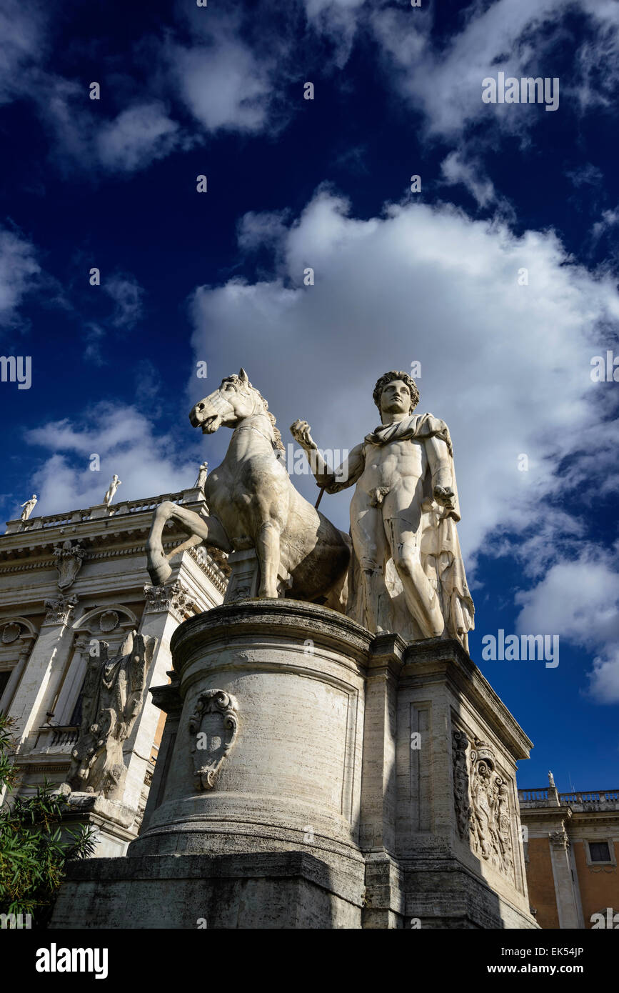 Italy, Rome, Campidoglio Square, roman statue Stock Photo - Alamy