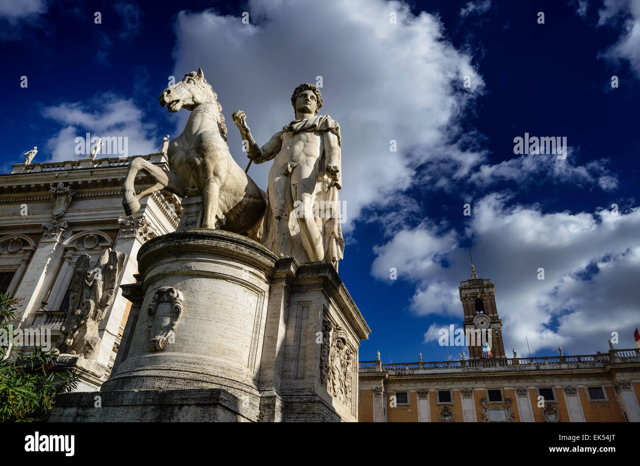 Italy, Rome, Campidoglio Square, roman statue Stock Photo - Alamy
