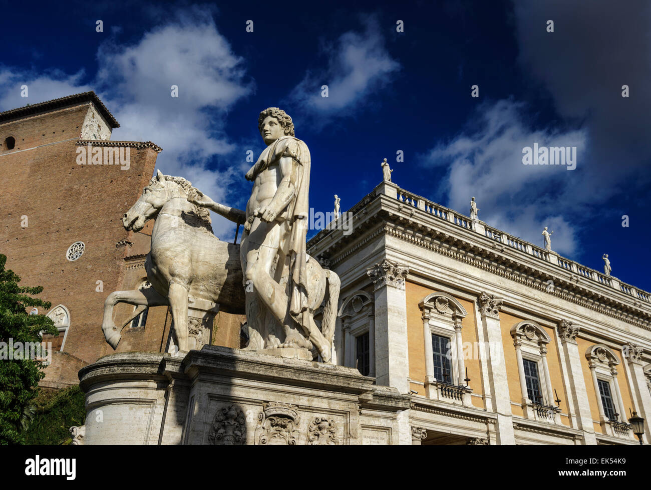 Italy, Rome, Campidoglio Square, roman statue Stock Photo - Alamy