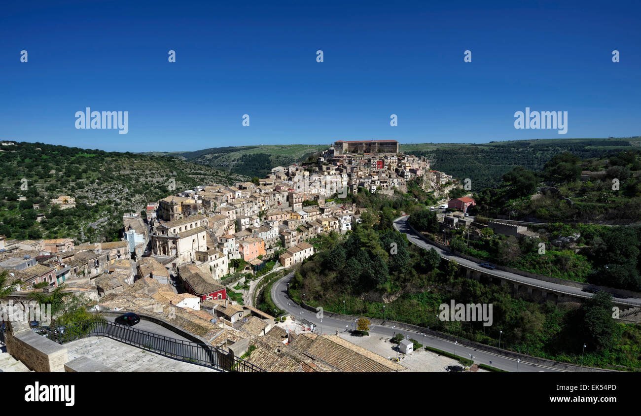 Italy, Sicily, Ragusa Ibla, view of the baroque town Stock Photo - Alamy