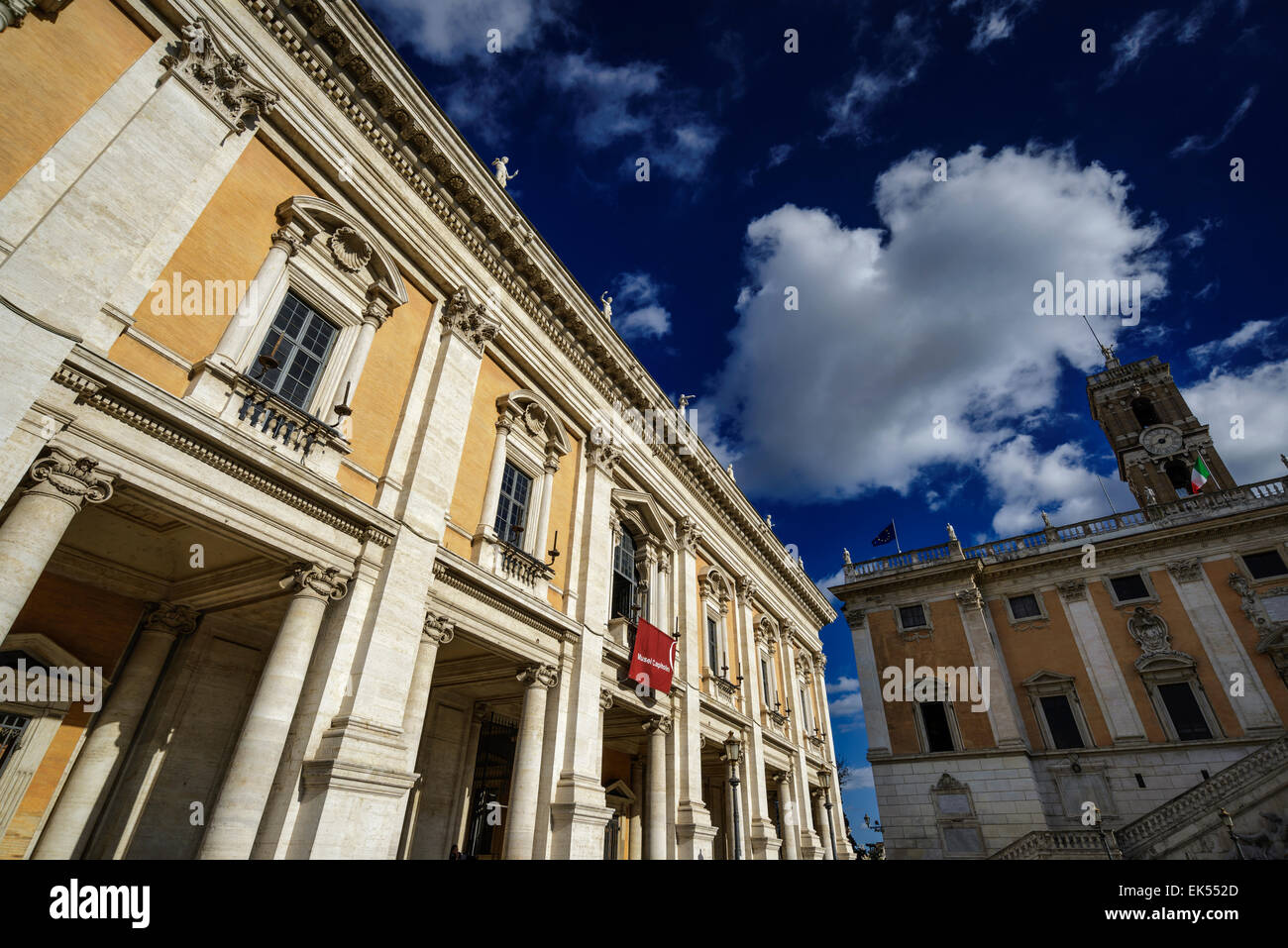 Italy, Rome, Campidoglio Square, Capitoline Museum building Stock Photo ...