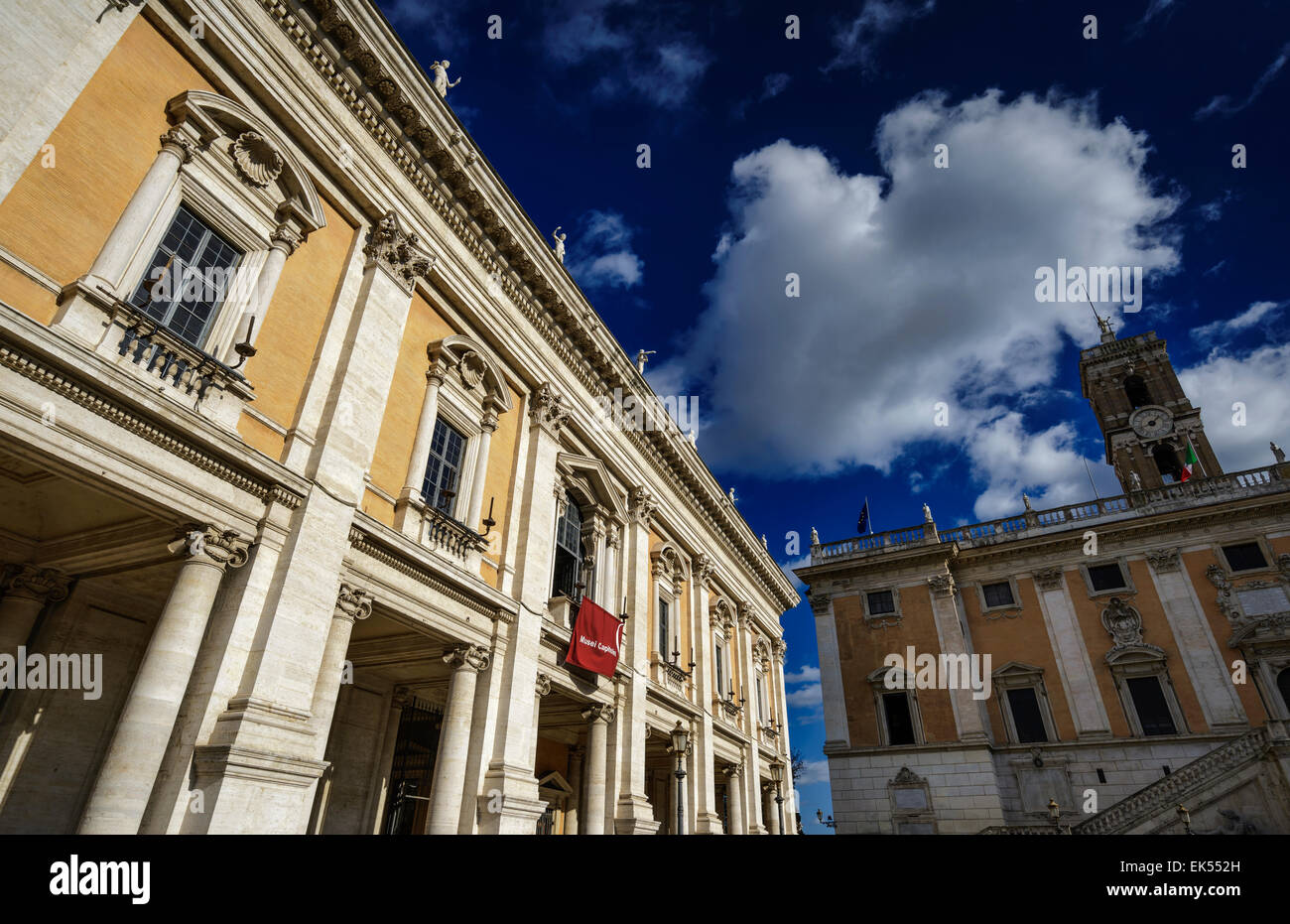 Italy, Rome, Campidoglio Square, Capitoline Museum building Stock Photo ...