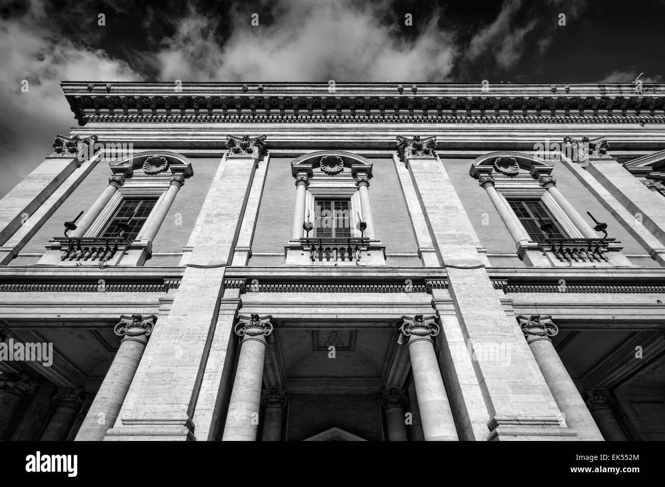 Italy, Rome, Campidoglio Square, Capitoline Museum building Stock Photo ...