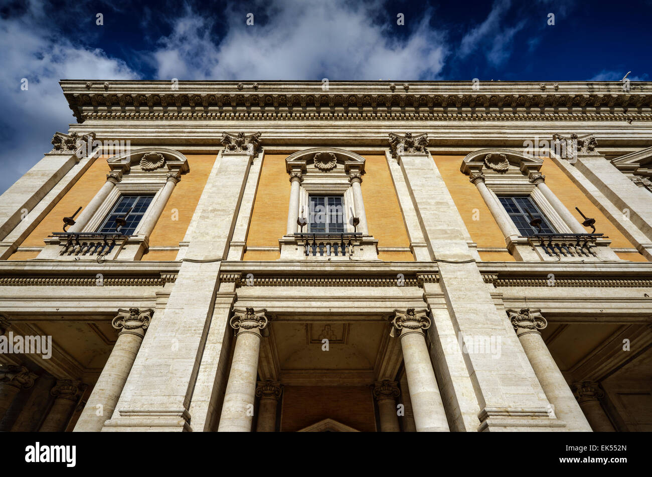 Italy, Rome, Campidoglio Square, Capitoline Museum building Stock Photo ...