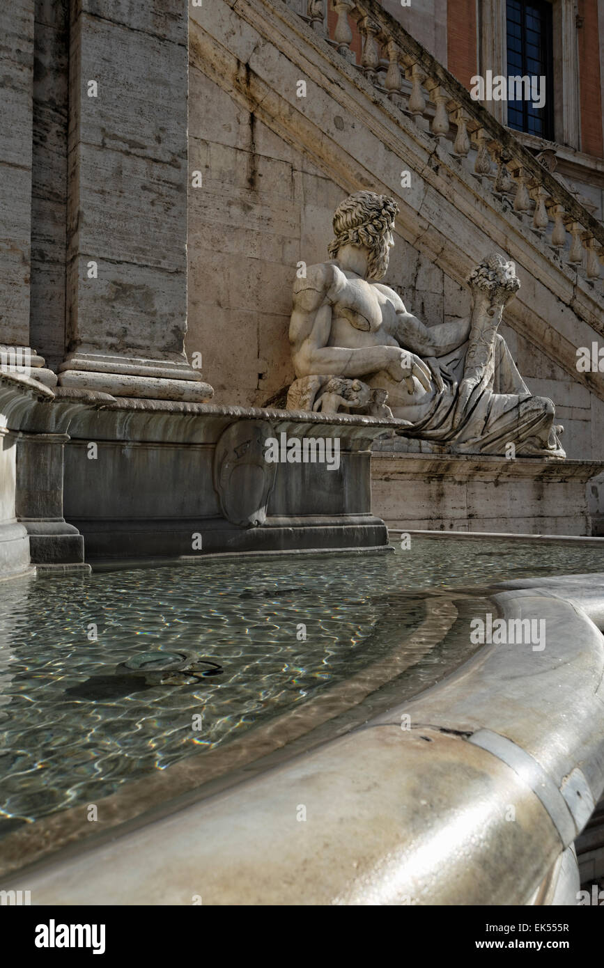 Italy, Rome, Campidoglio Square, roman statue Stock Photo - Alamy