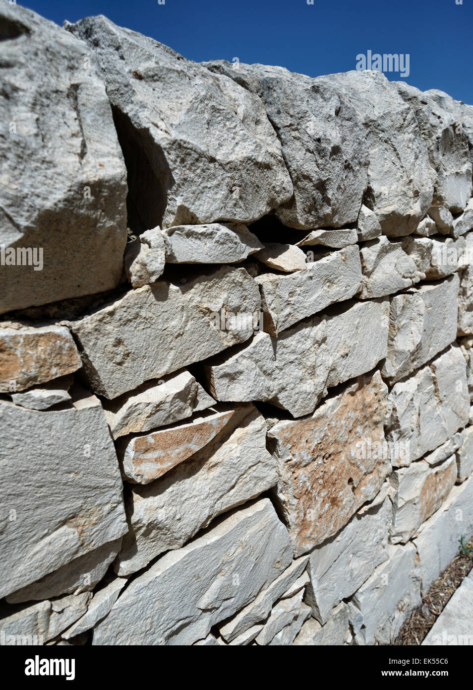 Italy, Sicily, countryside, typical hand made sicilian stone wall Stock ...