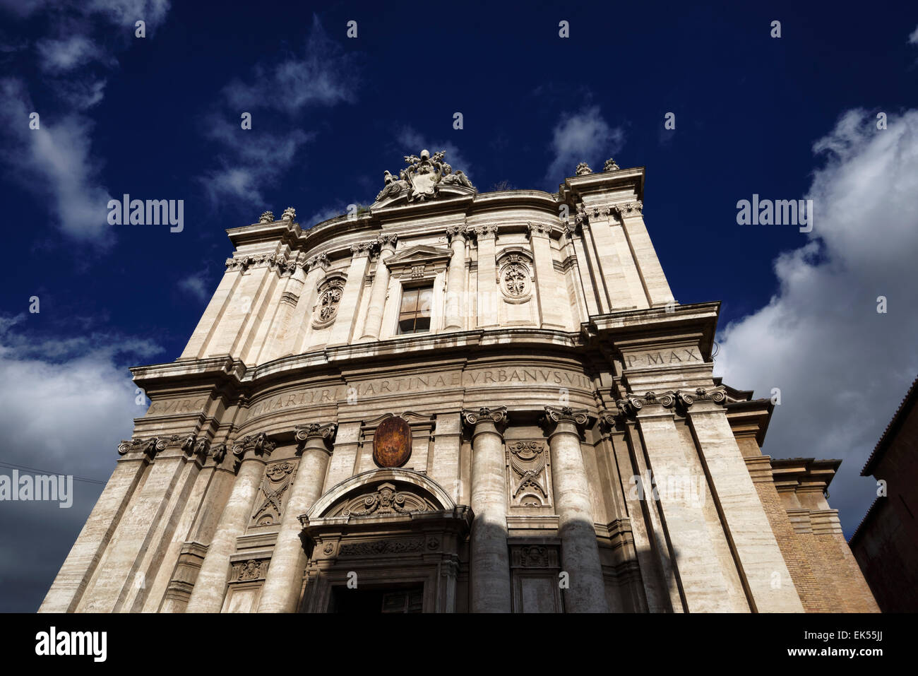 Italy, Rome, Roman church facade Stock Photo - Alamy