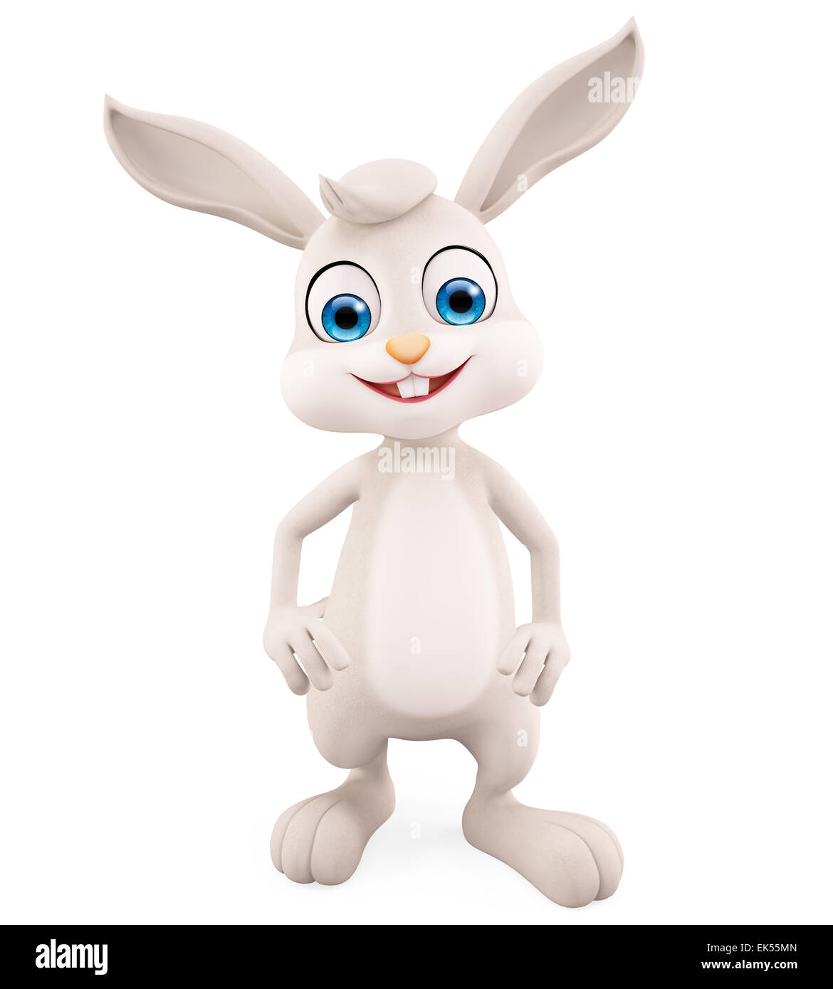 3d illustration of Easter Bunny with standing pose Stock Photo - Alamy