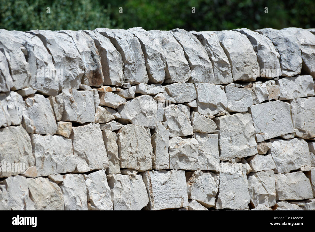 Italy, Sicily, countryside, typical hand made sicilian stone wall Stock ...