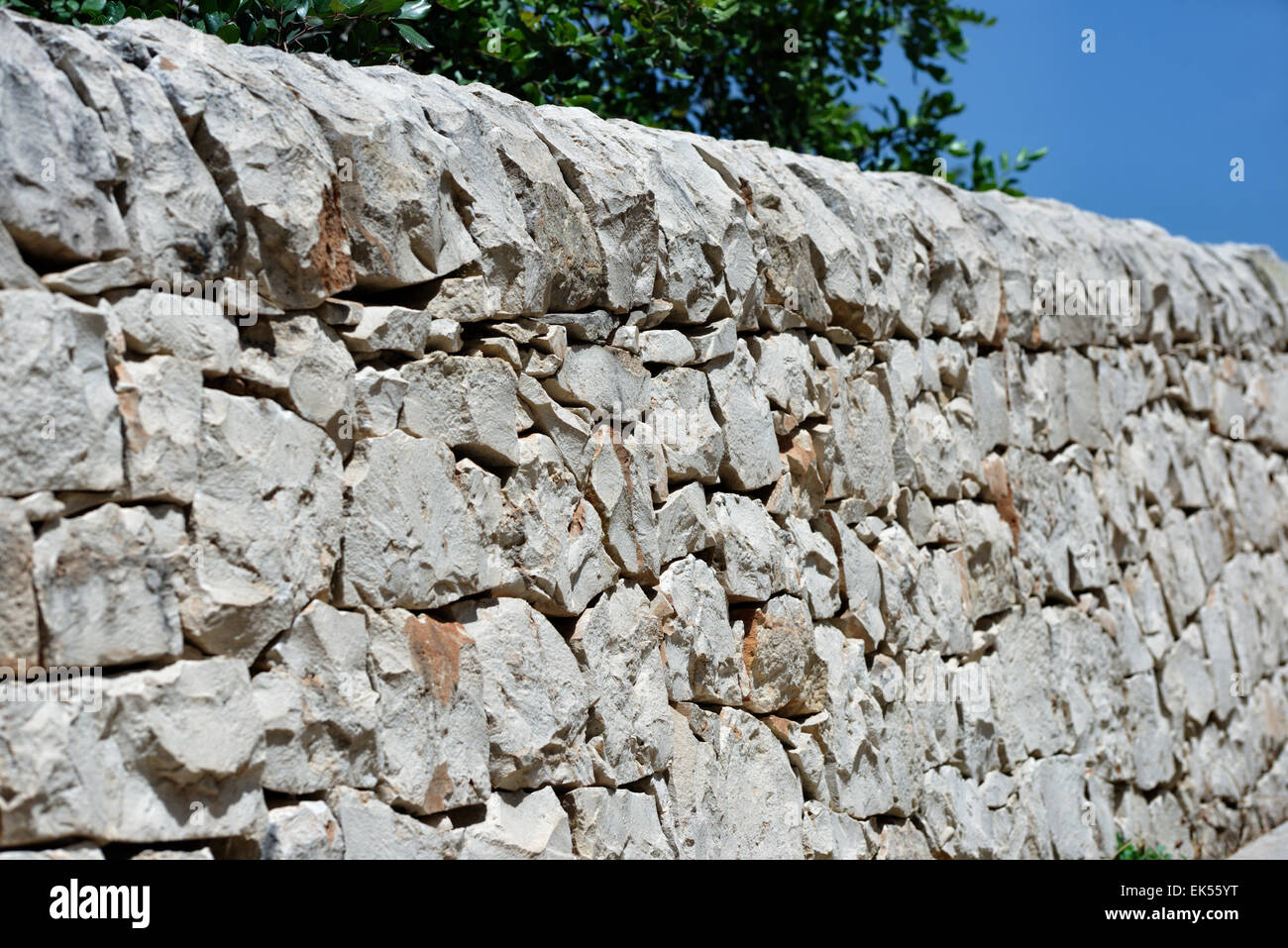 Italy, Sicily, countryside, typical hand made sicilian stone wall Stock ...