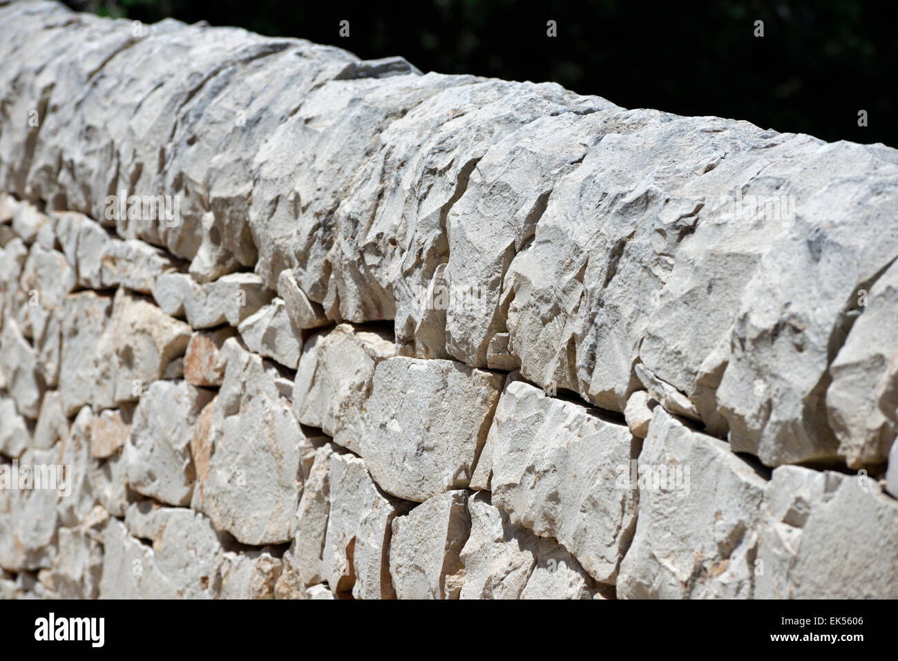 Italy, Sicily, countryside, typical hand made sicilian stone wall Stock ...