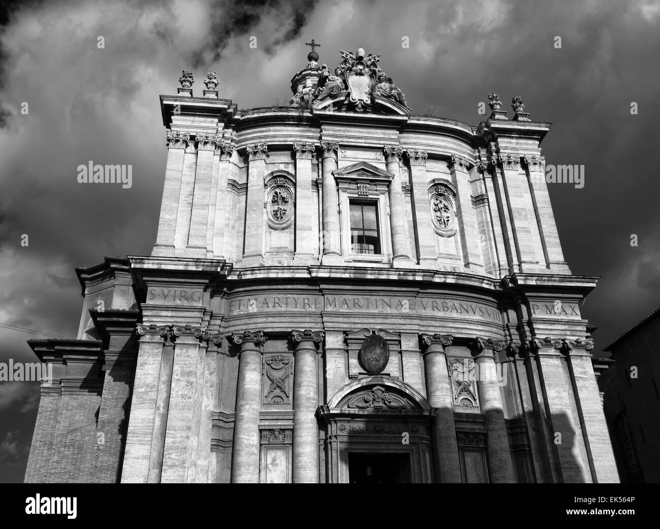 Italy, Rome, Roman church facade Stock Photo - Alamy