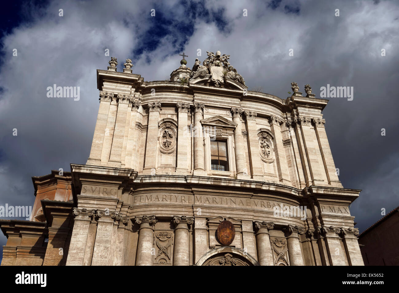Italy, Rome, Roman church facade Stock Photo - Alamy