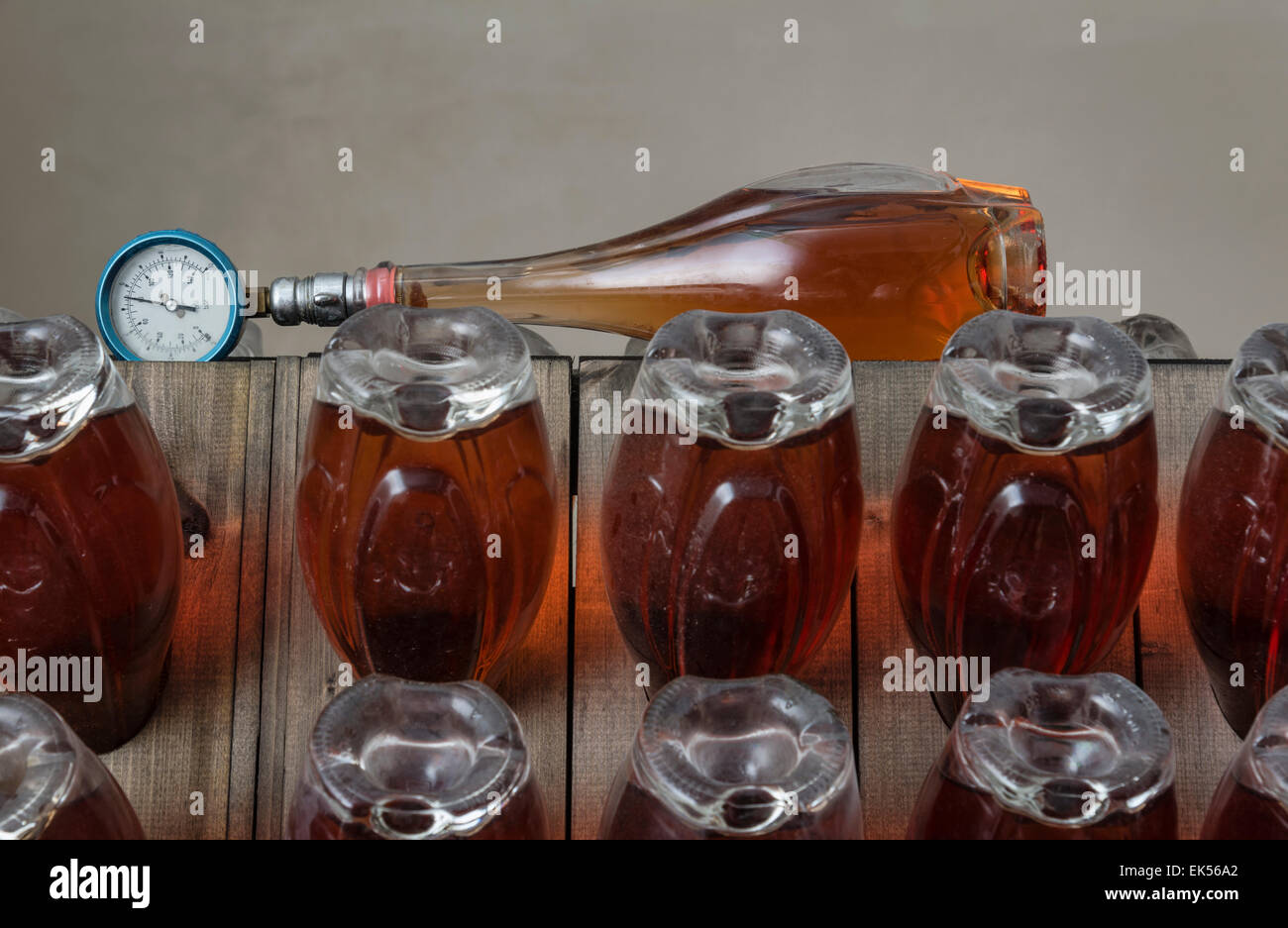 Italy, Sicily, champagne bottles aging in a wine cellar Stock Photo - Alamy