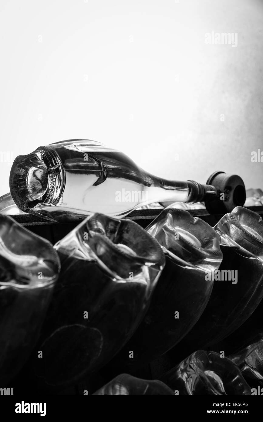 Italy, Sicily, champagne bottles aging in a wine cellar Stock Photo - Alamy