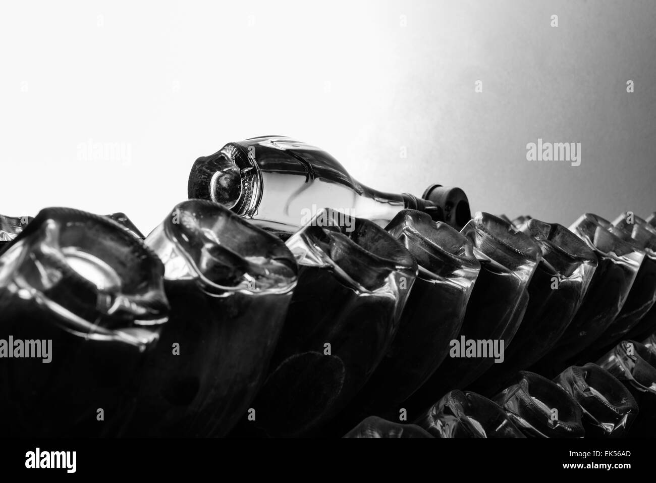 Italy, Sicily, champagne bottles aging in a wine cellar Stock Photo - Alamy