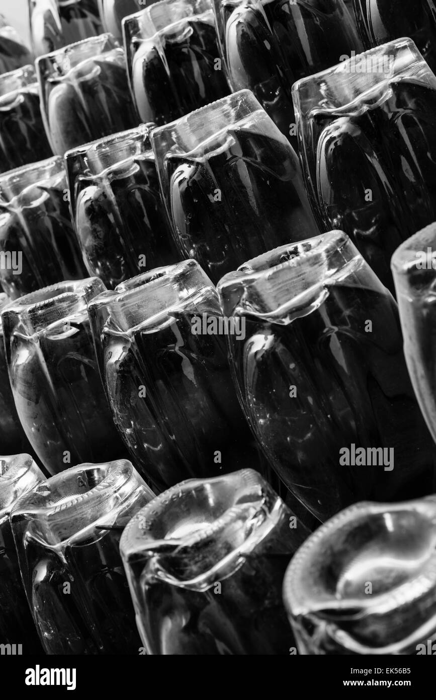 Italy, Sicily, champagne bottles aging in a wine cellar Stock Photo - Alamy