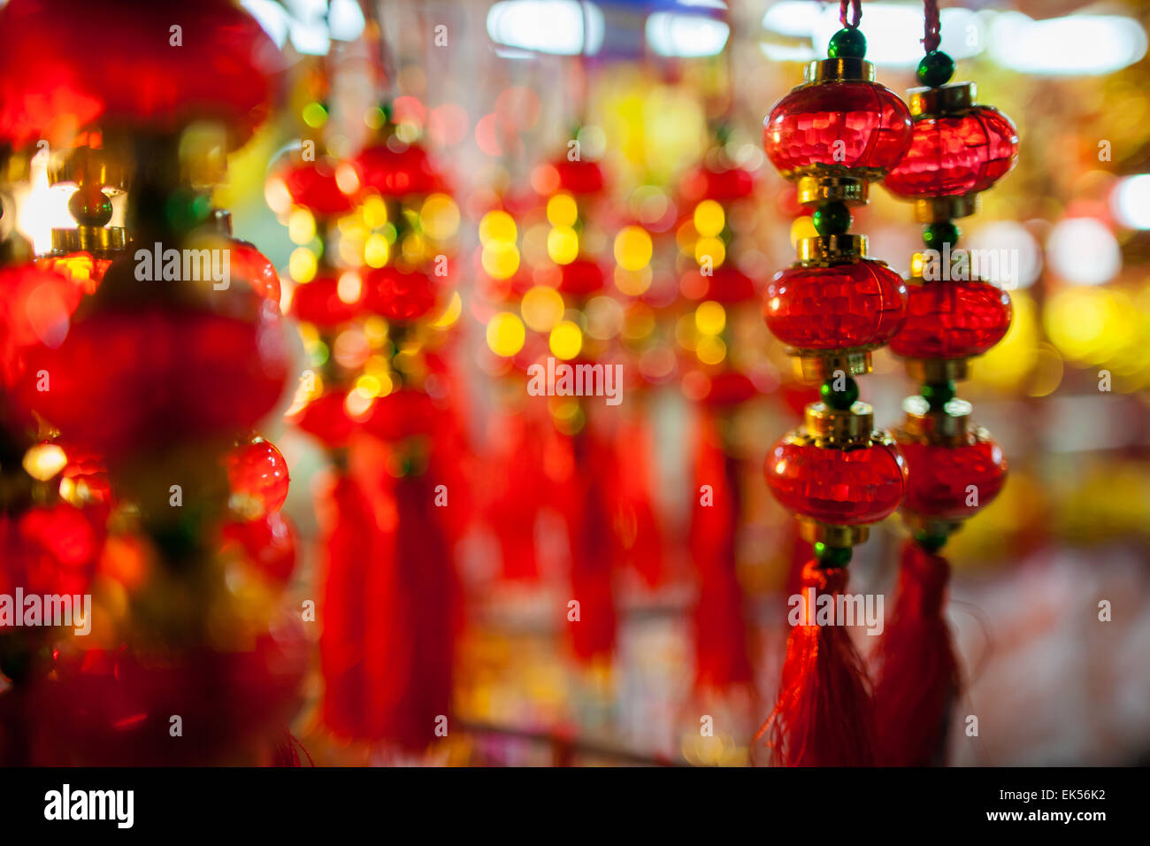 chinese new year decoration in red and gold colours Stock Photo - Alamy