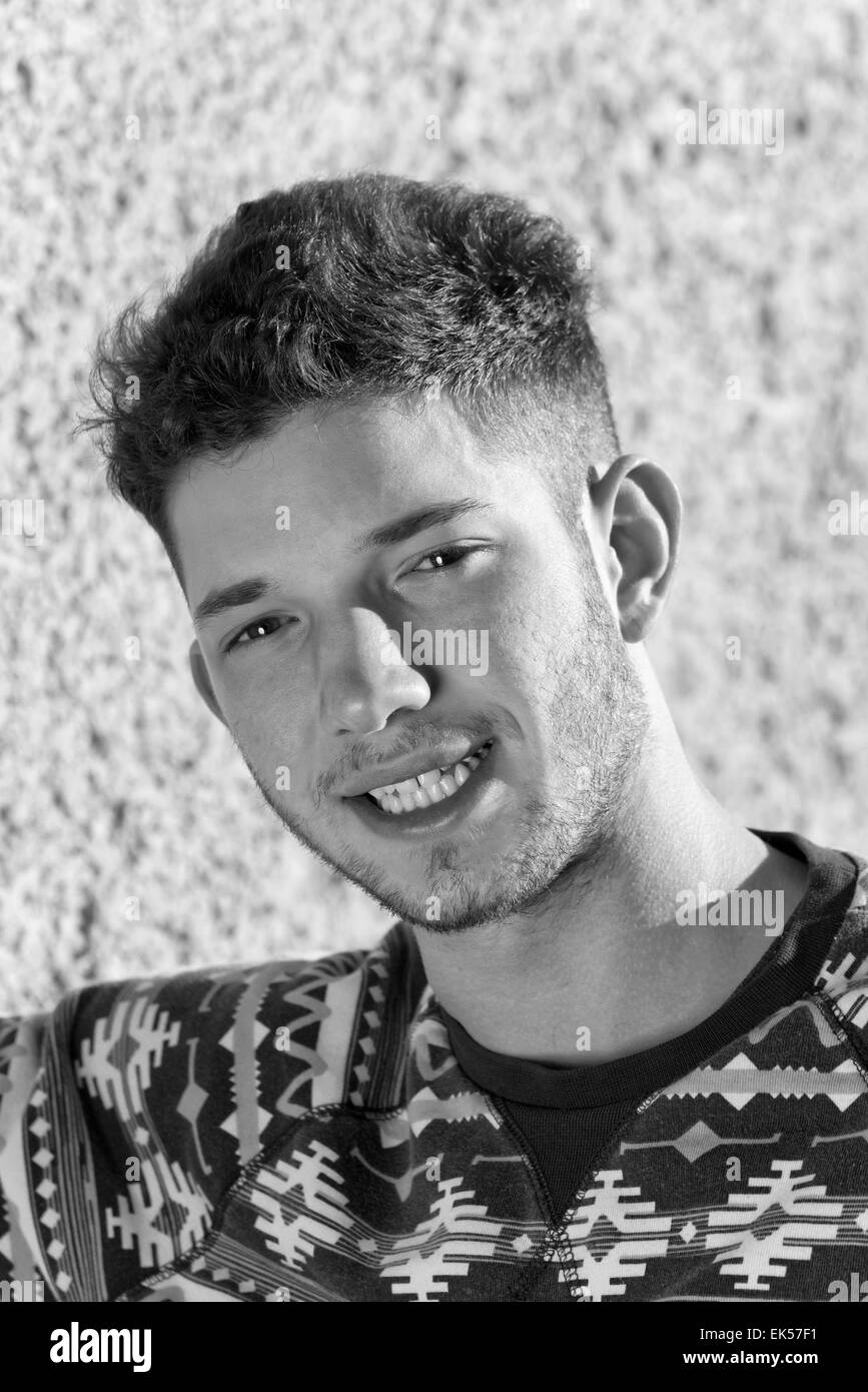 Italy, male teenager portrait Stock Photo - Alamy