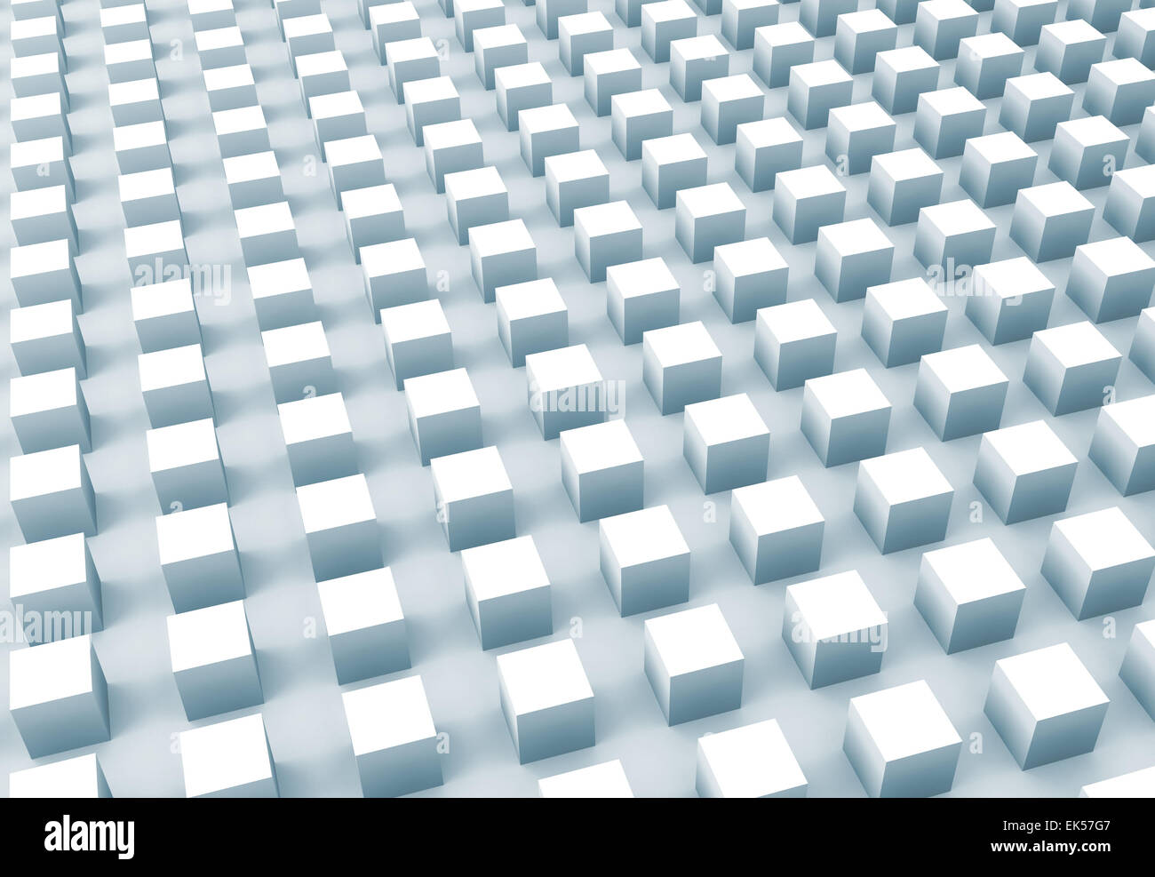 Abstract digital background with light blue cubes array, 3d ...