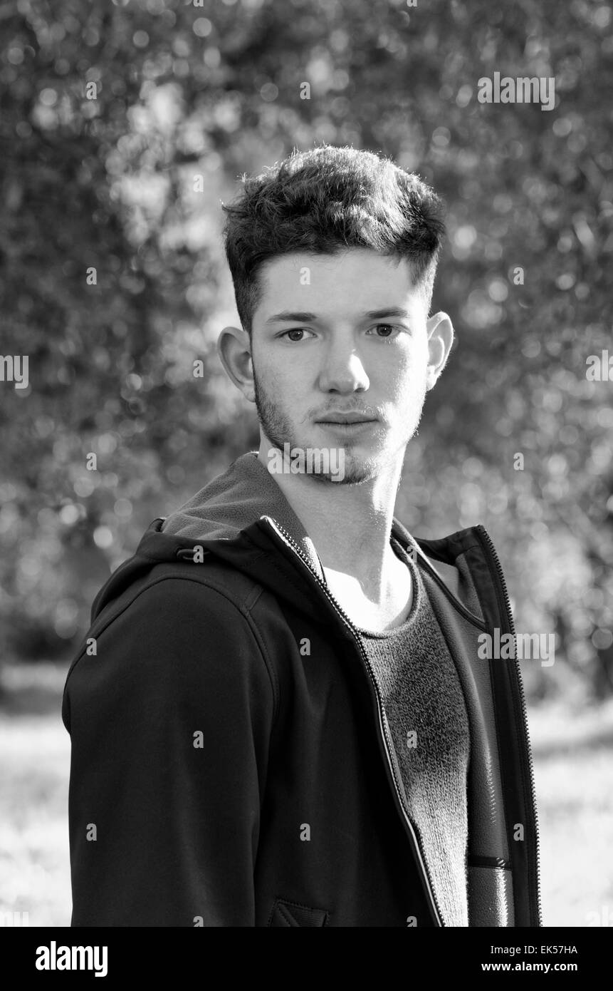Italy, male teenager portrait Stock Photo - Alamy
