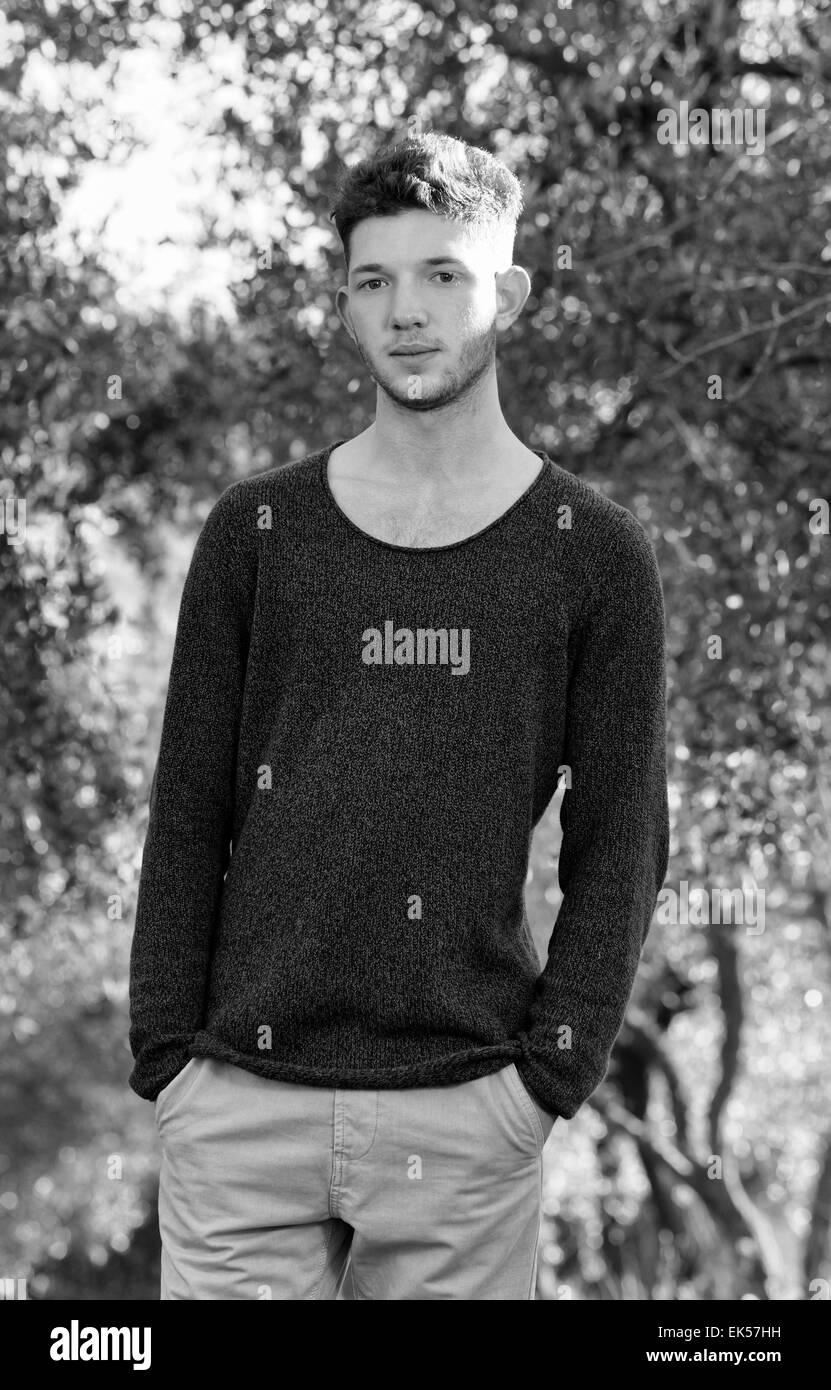 Italy, male teenager portrait Stock Photo - Alamy