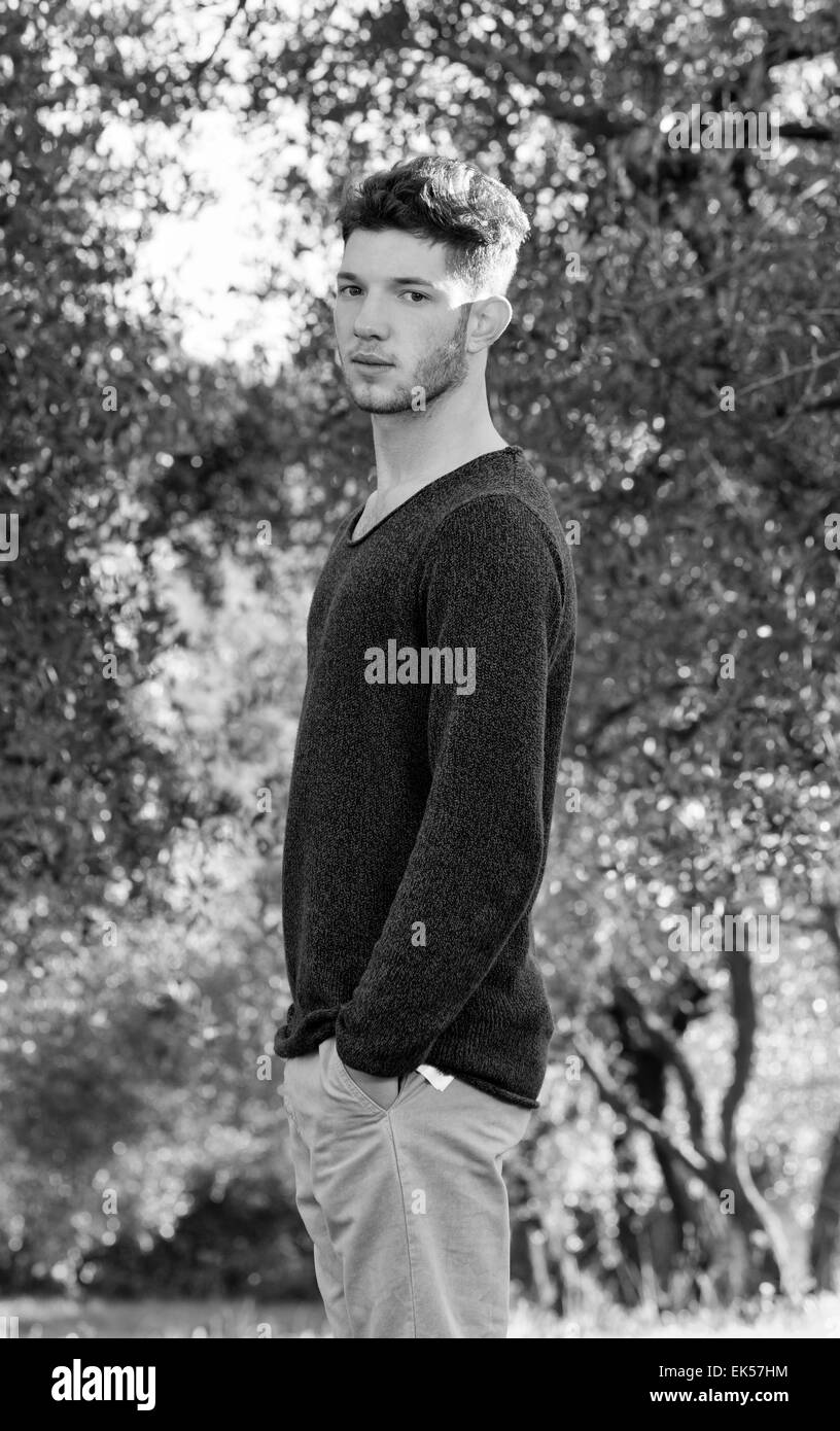 Italy, male teenager portrait Stock Photo - Alamy