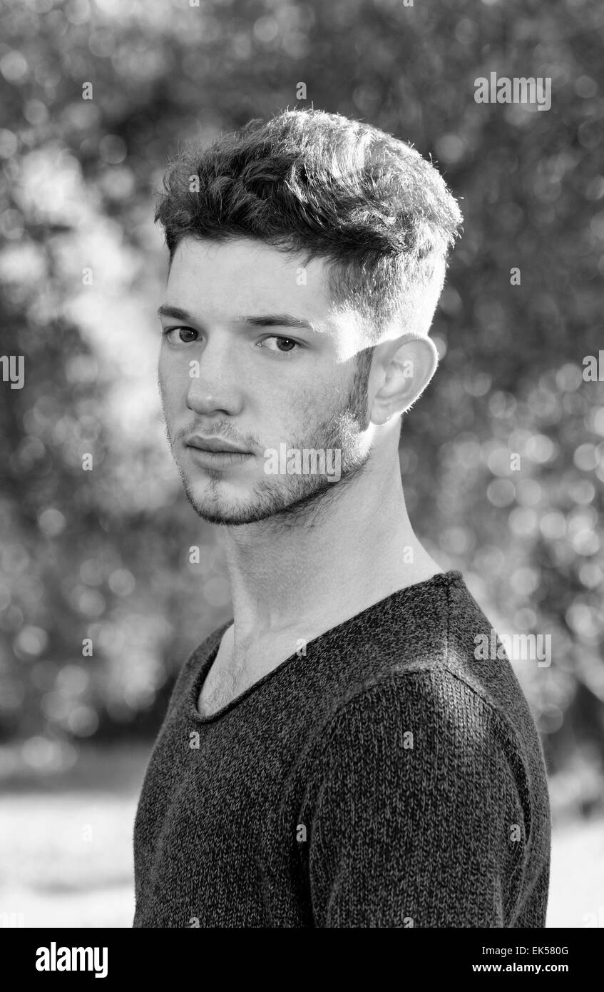 Italy, male teenager portrait Stock Photo - Alamy