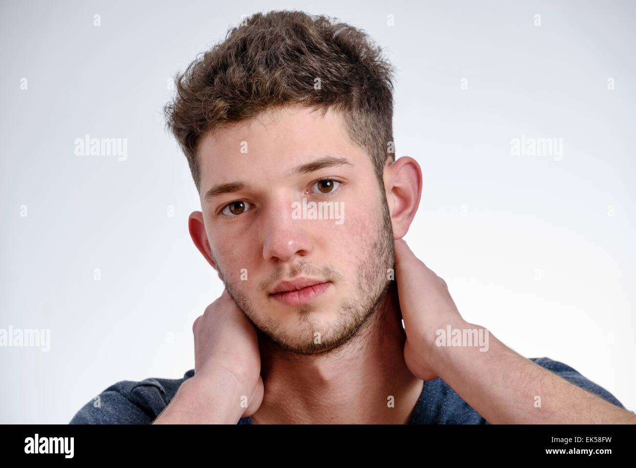 Italy, male teenager portrait Stock Photo - Alamy