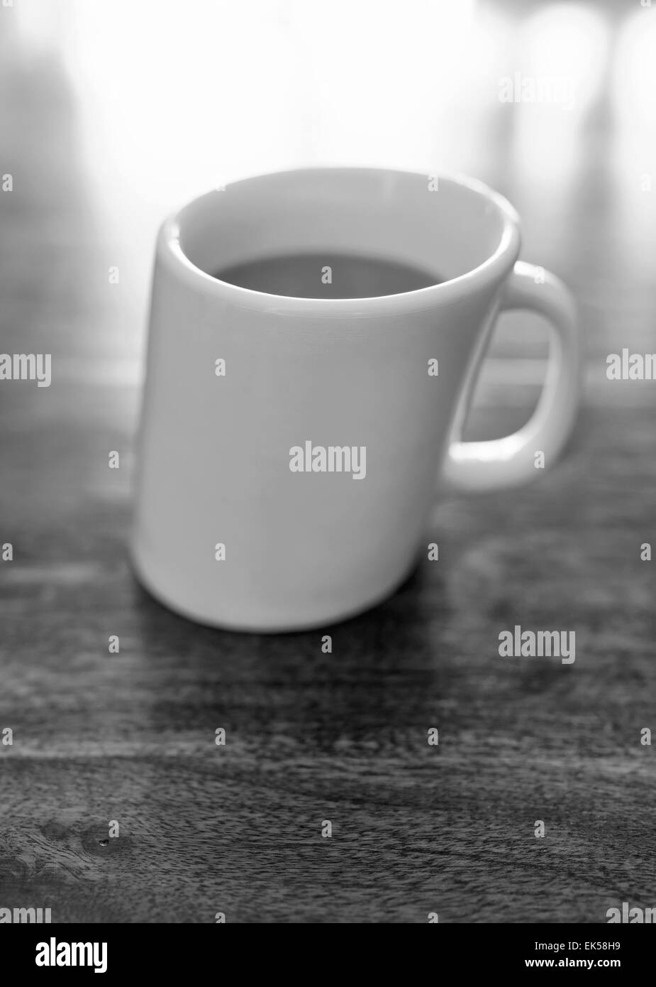 Wooden milk cup Black and White Stock Photos & Images - Alamy